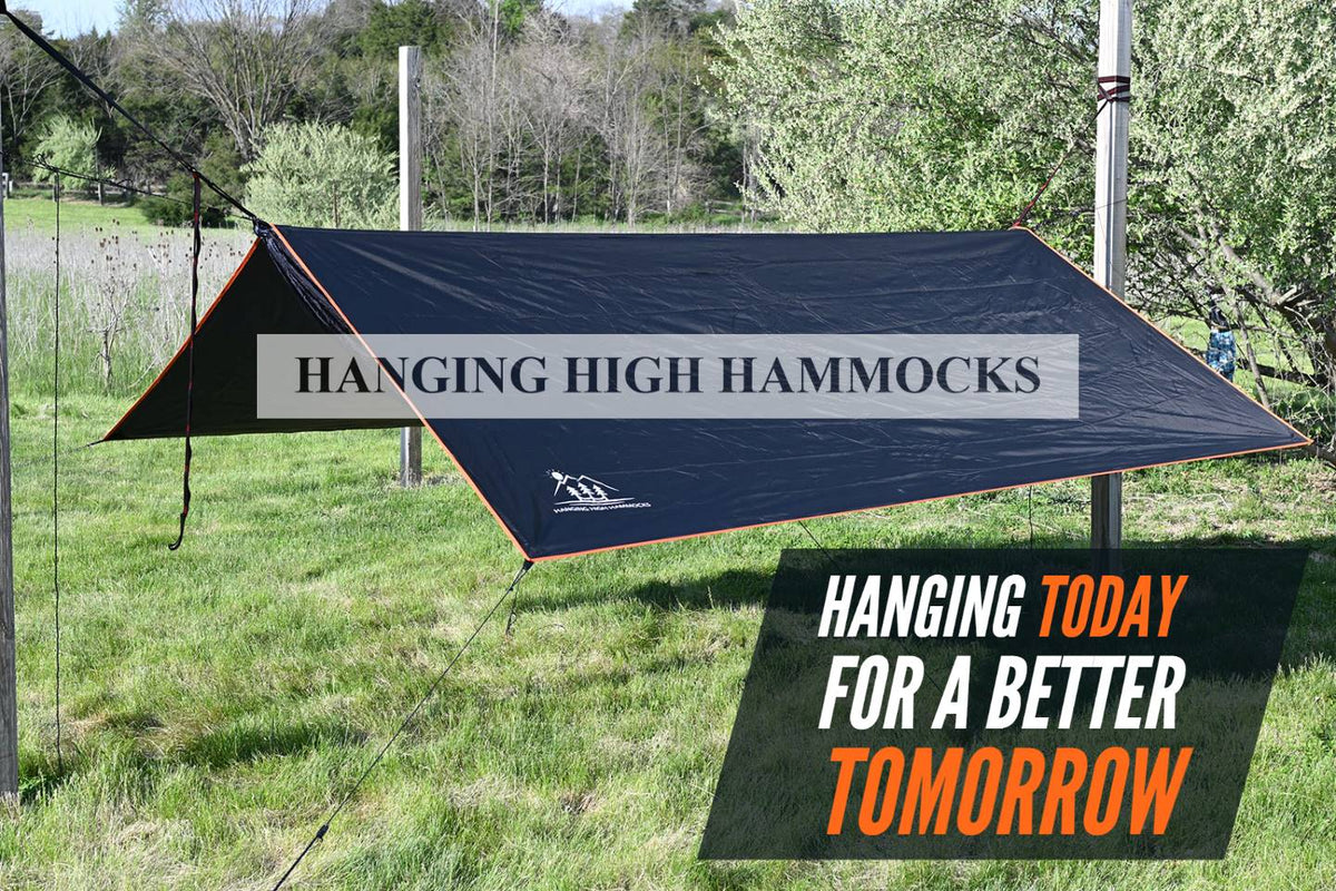The Canopy- 11 Foot Hammock Tarp- Waterproof- Great coverage – Hanging ...